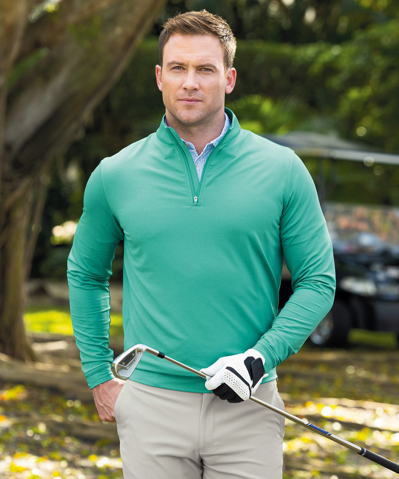 Peter Millar Perth Stretch Loop Terry Quarter-Zip Pullover - Westport ...