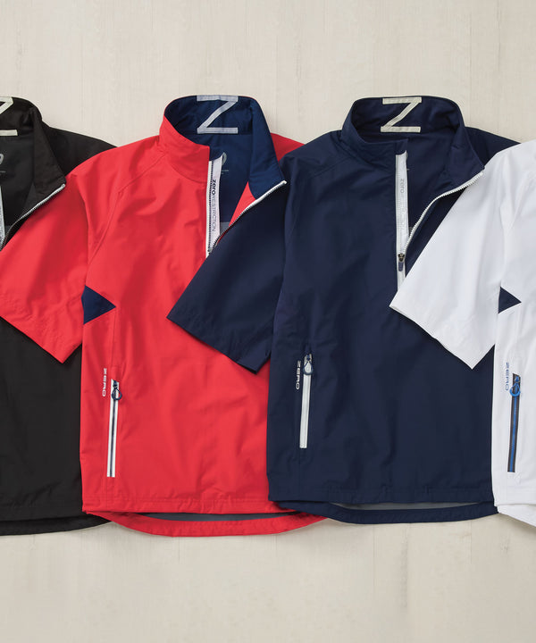 Zero Restriction Men's Big & Tall Half-Sleeve Waterproof Quarter-Zip ...
