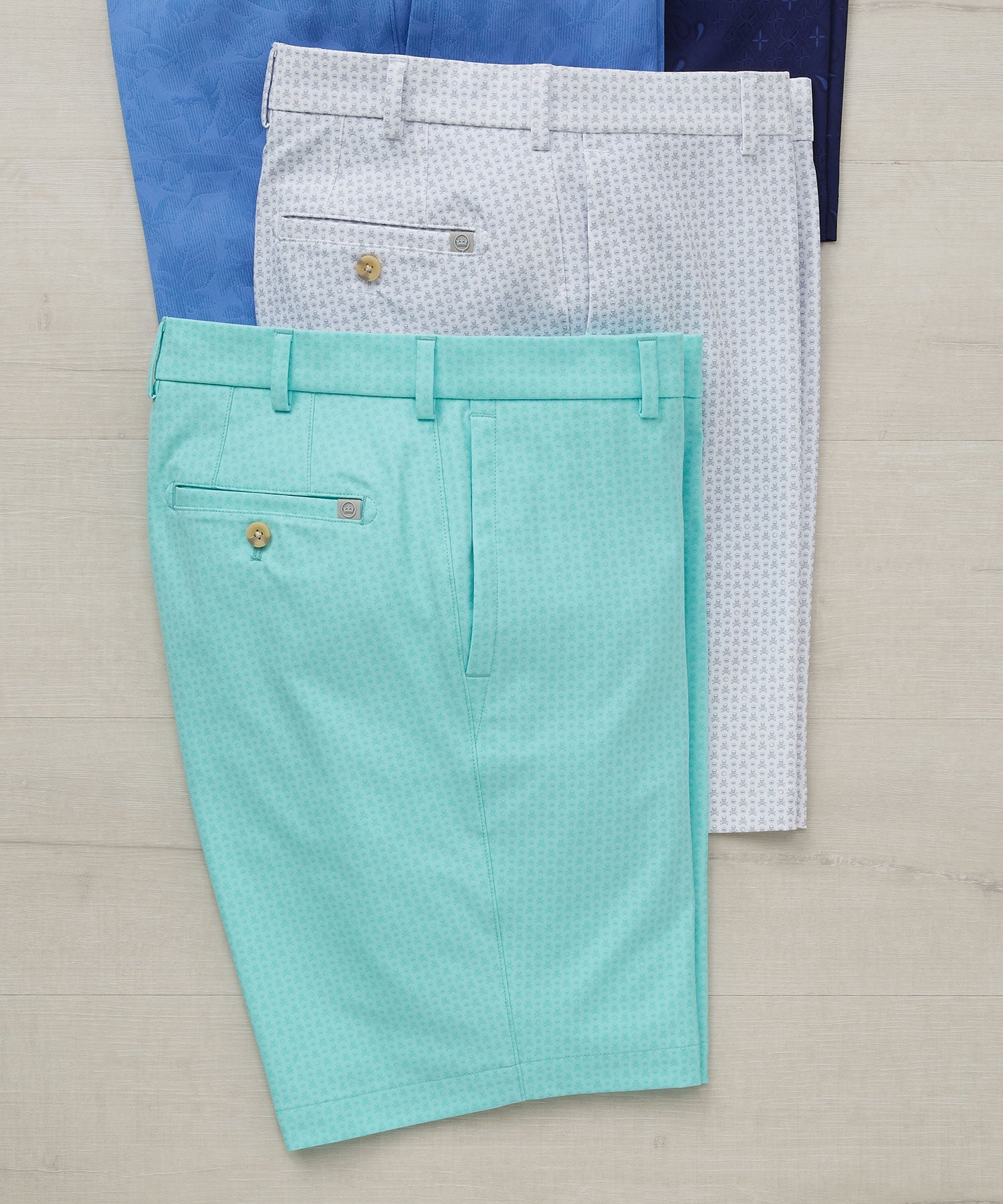 Peter Millar Skull Print Stretch Performance Salem Shorts - Westport ...