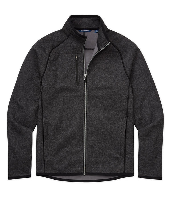 Cutter & Buck Big & Tall Mainsail Sweater-Knit Full Zip Jacket ...