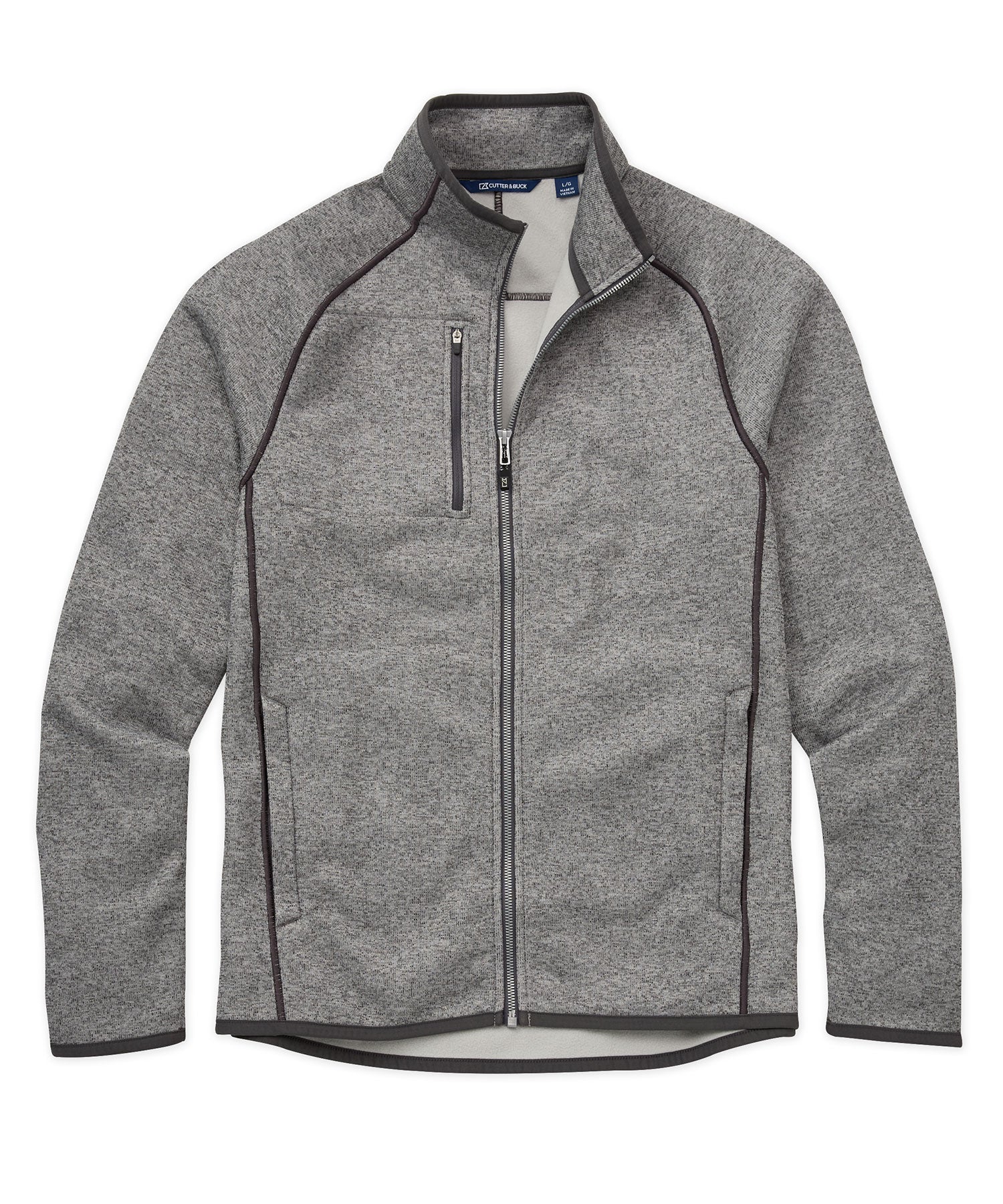 Cutter & Buck Mainsail Sweater-Knit Full Zip Jacket - Westport Big & Tall