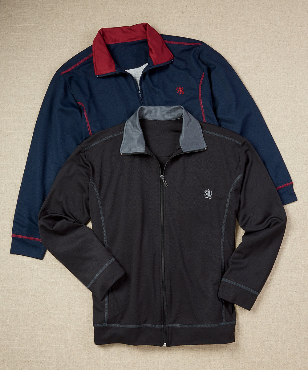 Westport 1989 Coolmax Lined Track Jacket - Westport Big & Tall