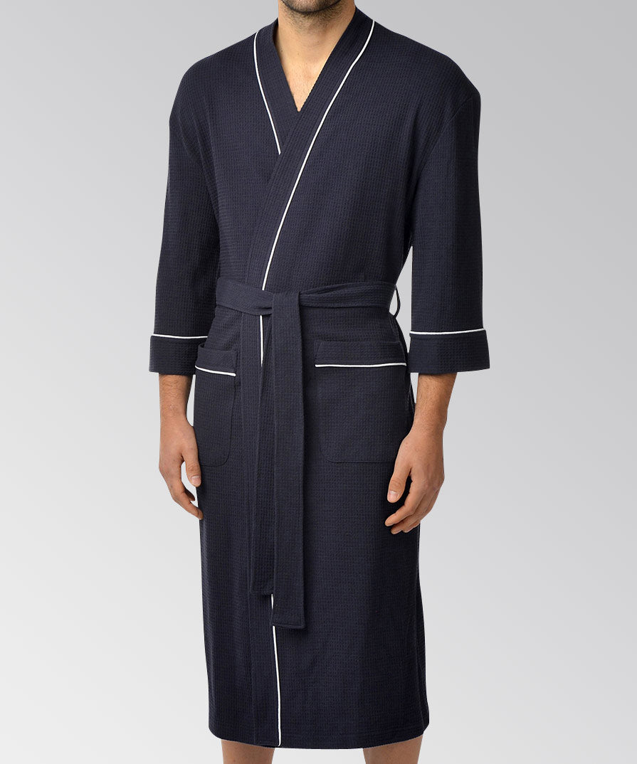Majestic Knit Kimono Robe - Westport Big & Tall